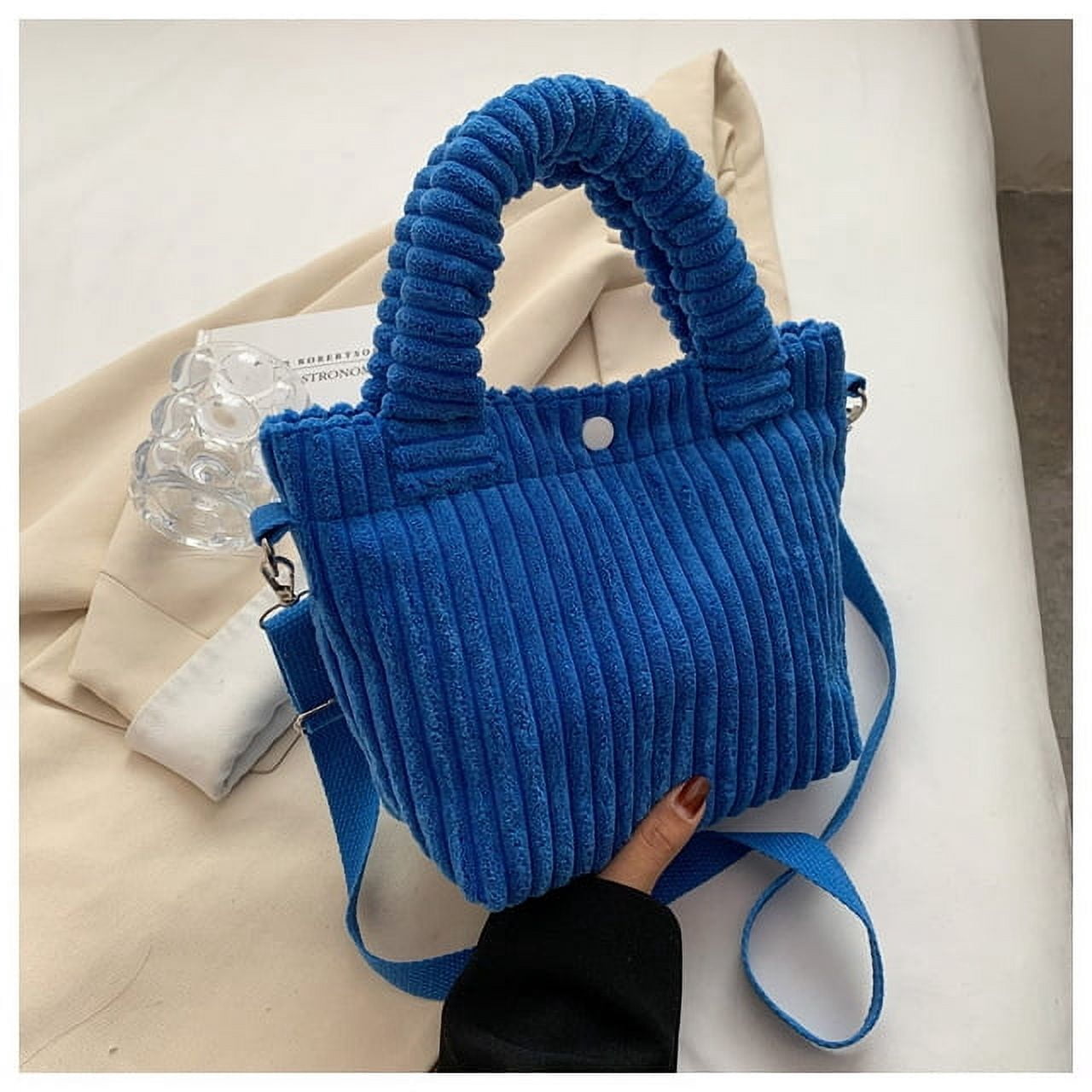 Kukuzhu Fashion Corduroy Women's Bag Trend New Handbags Niche Versatile ...