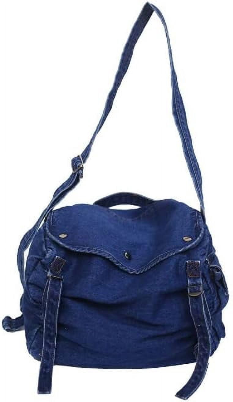 Kukuzhu Gothic Denim Canvas Bag Japanese Harajuku Messenger Bag Gothic ...