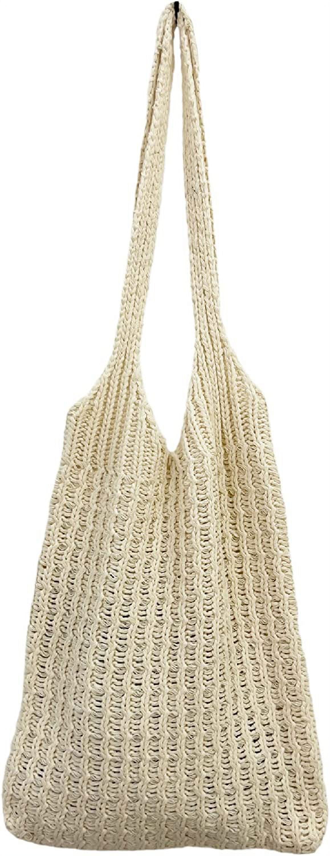 Kukuzhu Grunge Knitted Tote Bag Y2K Fairycore Shoulder Bag Hobo Bag ...