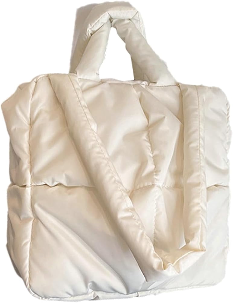 Kukuzhu Hobo Bags for Women Puffer Down Shouder Bag Soft Padding Top ...