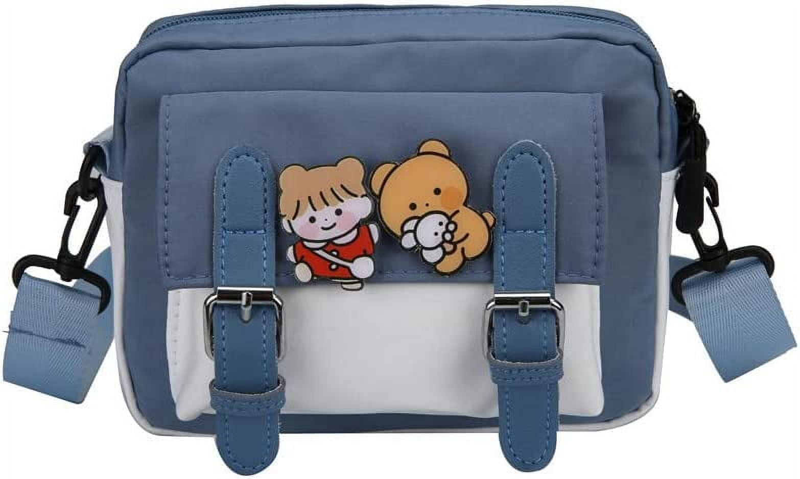 Kukuzhu Kawaii Canvas Crossbody Bag Cutecore FairyCore Shoulder Bag ...