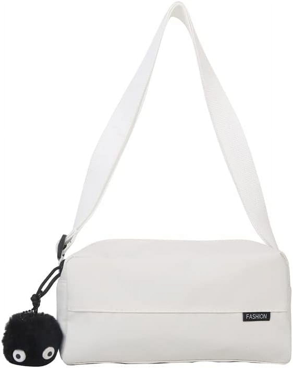 Kukuzhu Kawaii Mini Crossbody Bag with Plush Pin Cutecore Preppy ...