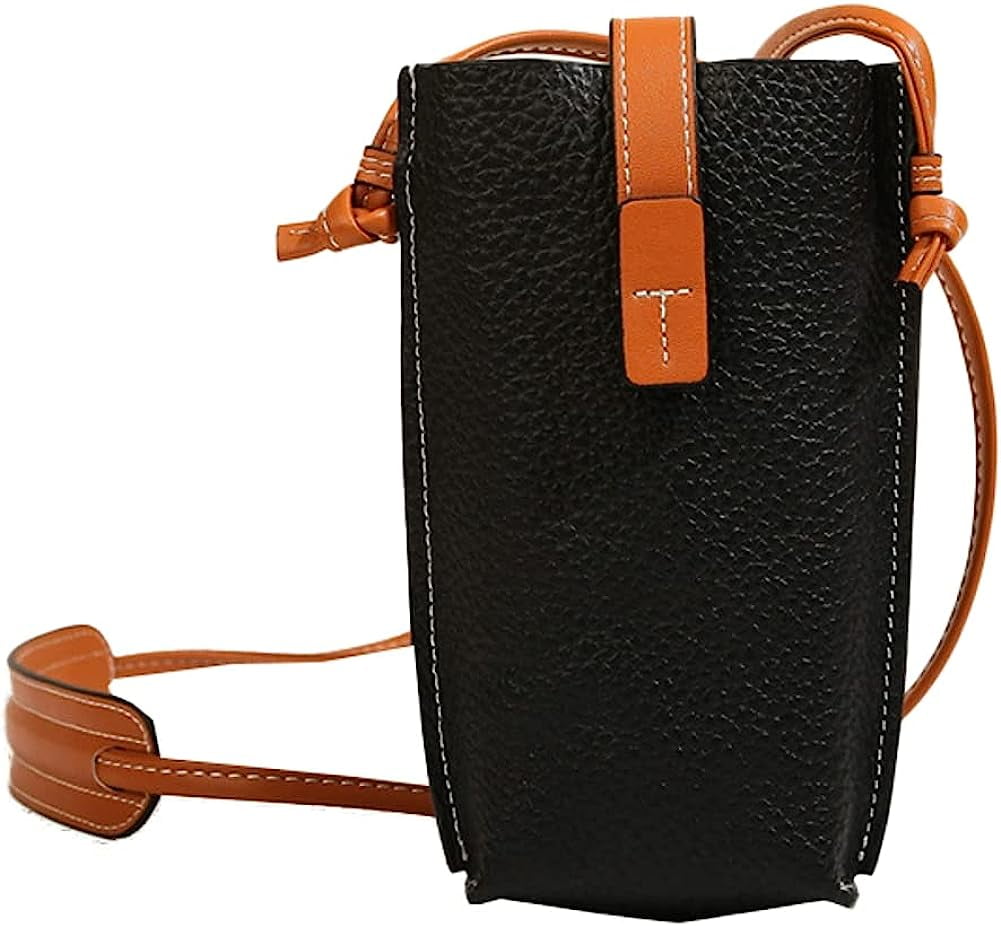 Kukuzhu Leather Cell Phone Crossbody Bag for Women Men Small Shoulder ...