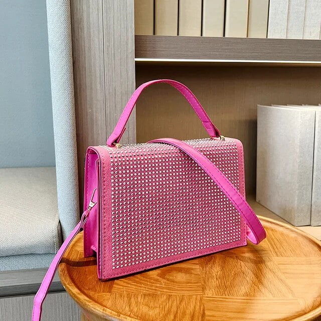 Kukuzhu Luxury Designer Rhinestone Handbags for Women Bag Diamond ...