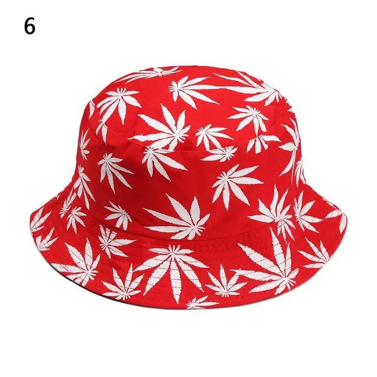 Kukuzhu Maple Leaf Panama Bucket Hat Women Men Hip Hop Cap Couple ...