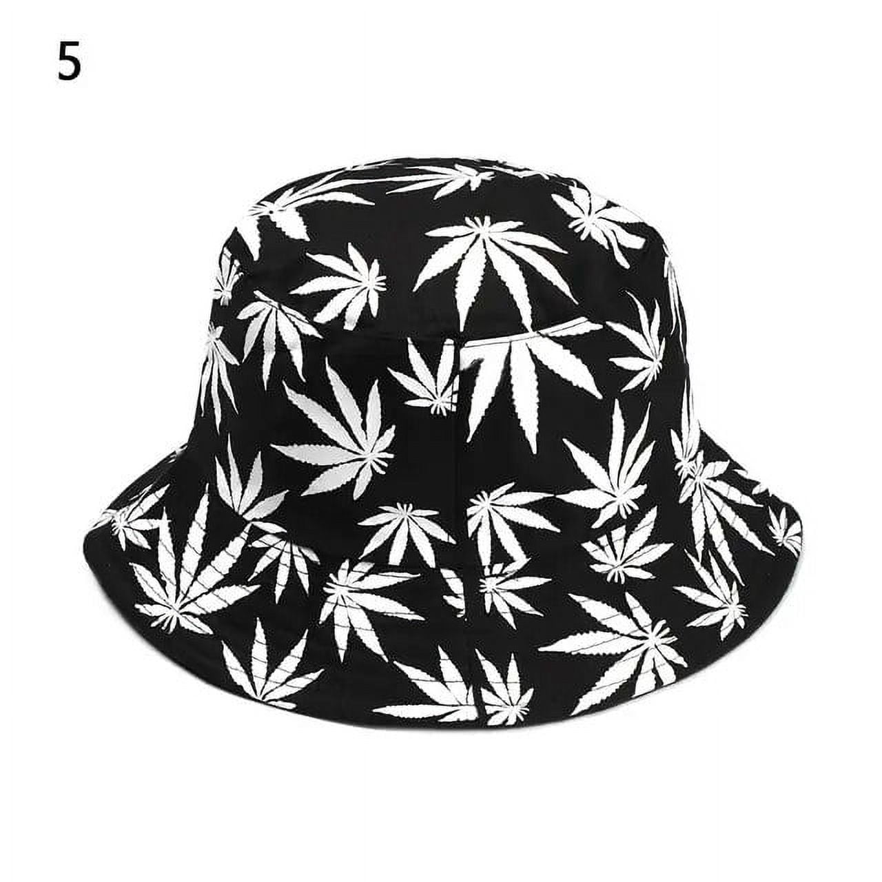 Kukuzhu Maple Leaf Panama Bucket Hat Women Men Hip Hop Cap Couple ...