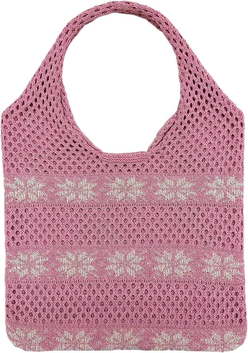 Kukuzhu Mesh Tote Bag for Women Large Hobo Bag Shoulder Bag Handmade ...
