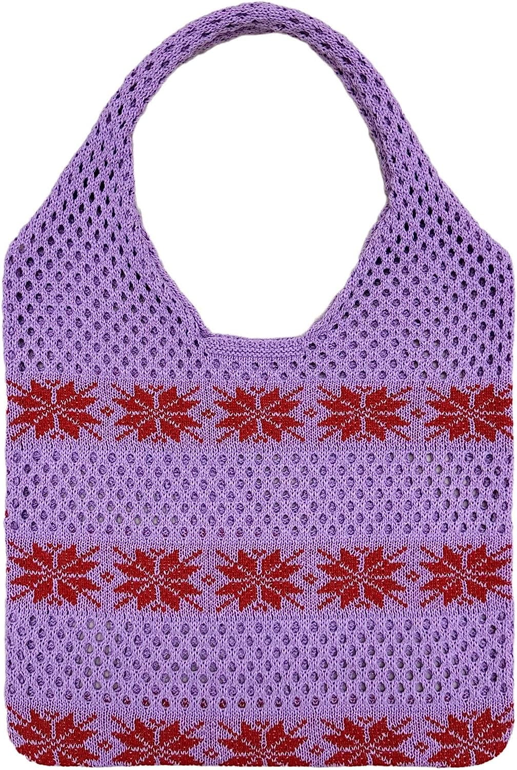 Kukuzhu Mesh Tote Bag for Women Large Hobo Bag Shoulder Bag Handmade ...