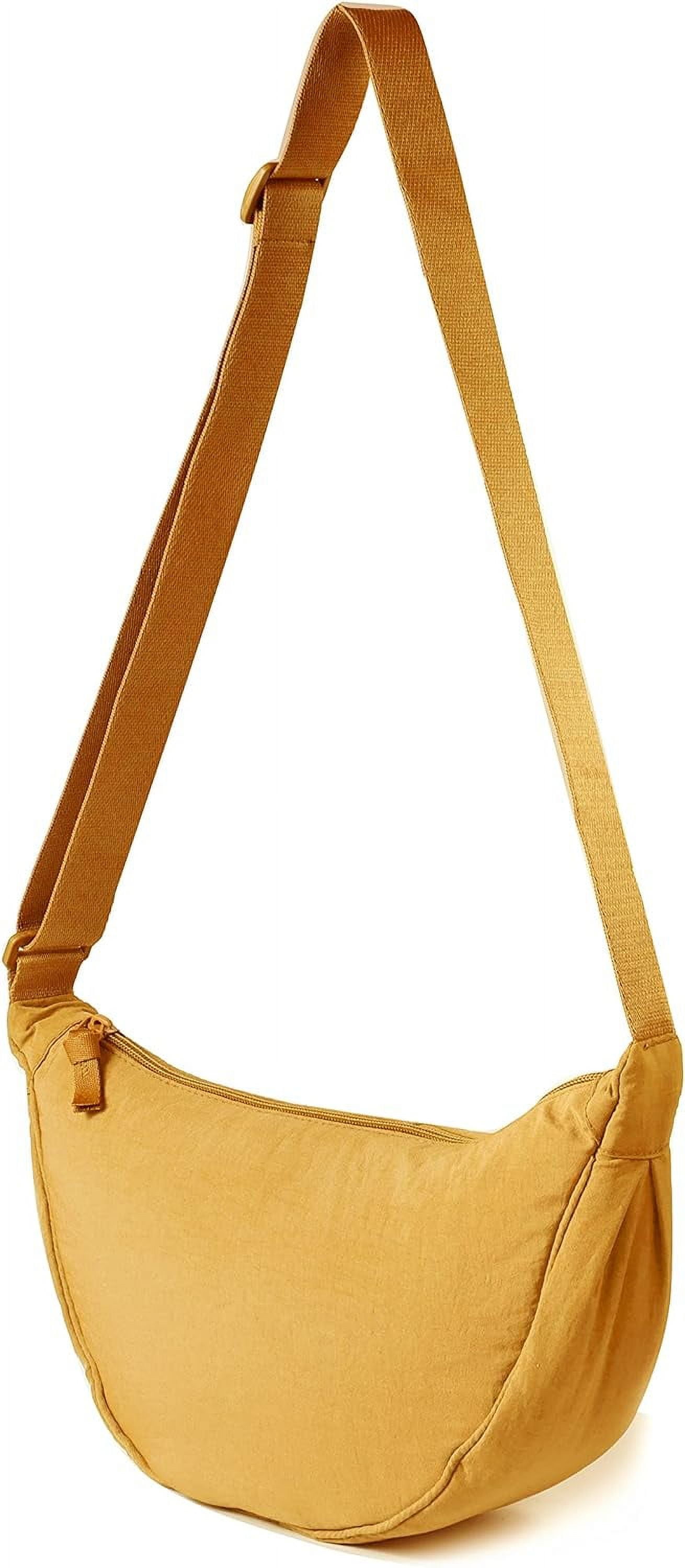 Kukuzhu Nylon Crescent Crossbody Bag for Women Men Fanny Pack Crossbody ...