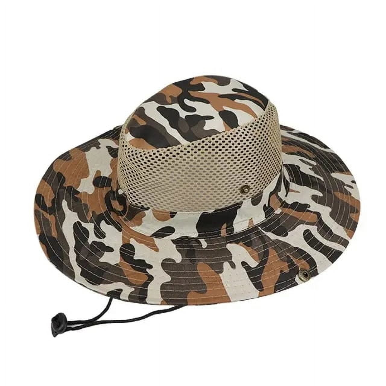 Kukuzhu Outdoor Breathable Mesh Camouflage Bucket Hat Sun Protection ...
