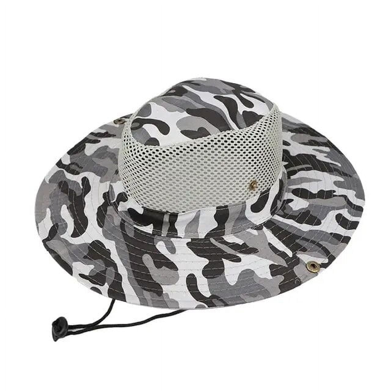 Kukuzhu Outdoor Breathable Mesh Camouflage Bucket Hat Sun Protection ...