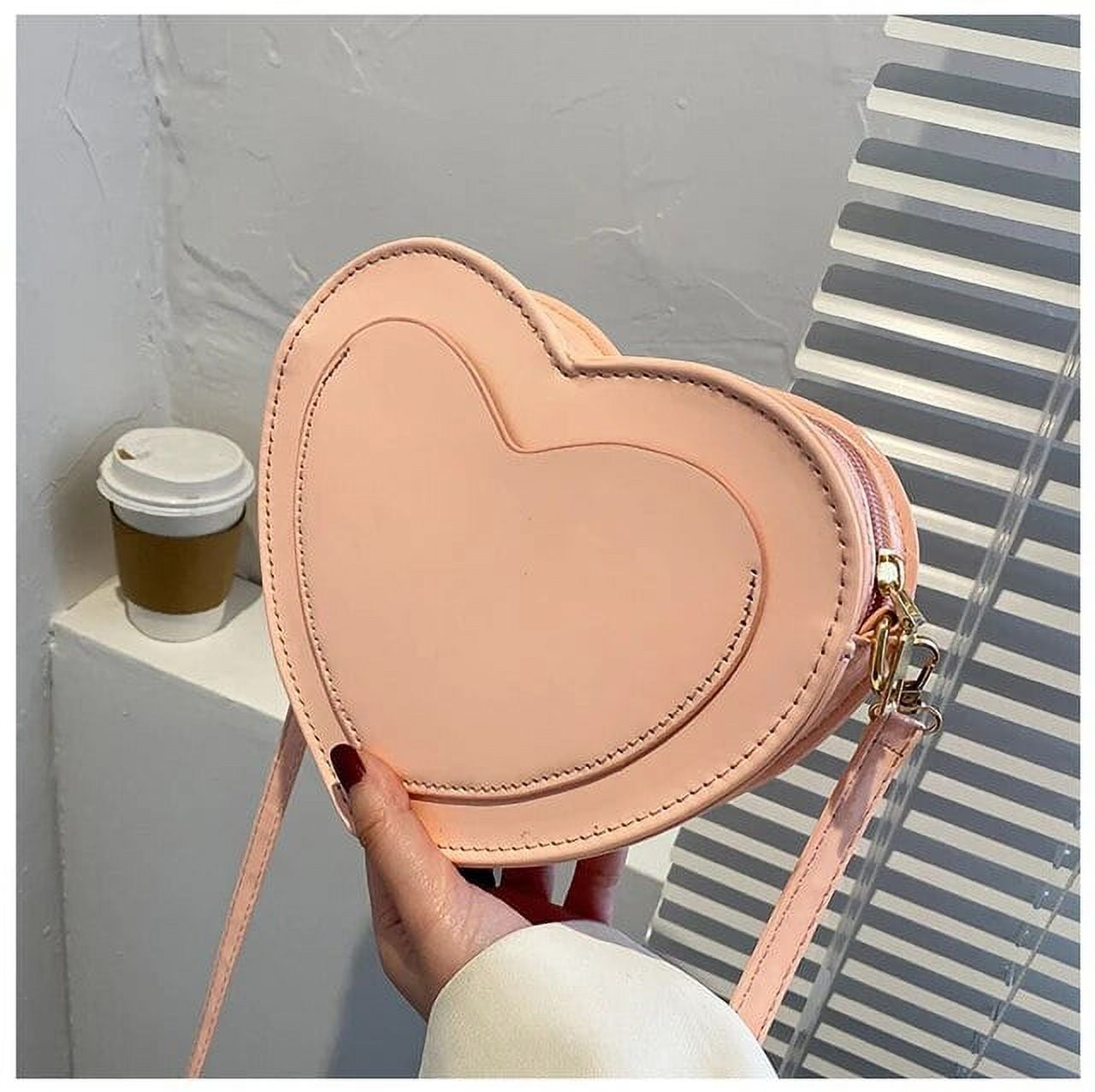 Kukuzhu PU Leather Women Heart-shaped Crossbody Bag Luxury Designer ...