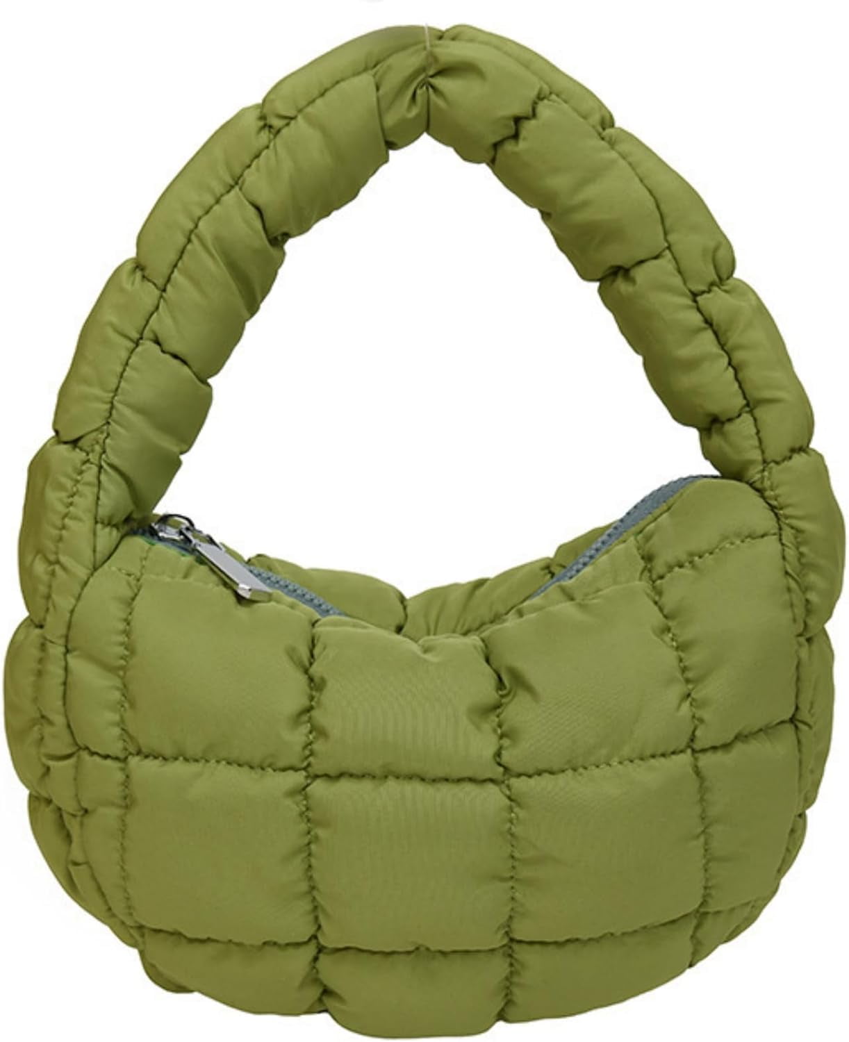 Kukuzhu Puffer Bag Women Mini Quilted Cute Bubble Handbag Crescent ...