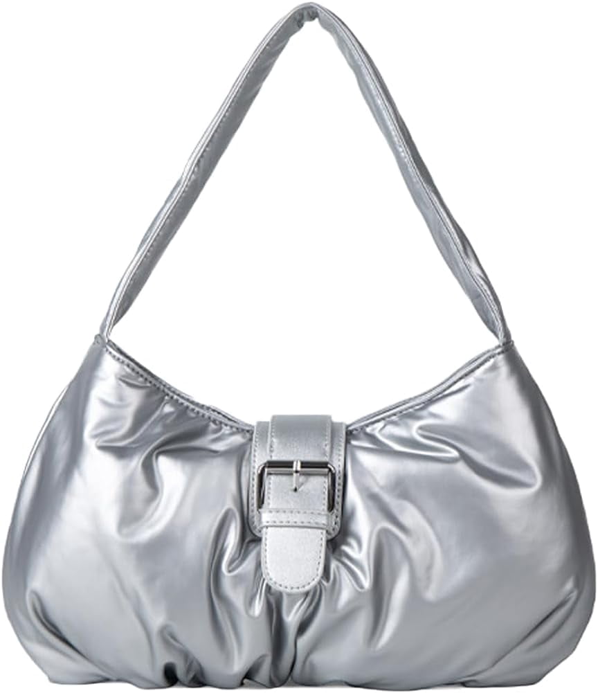 Kukuzhu Puffer Hobo Bag for Women Cloud Satchel Shoulder Bag Y2K Tote ...