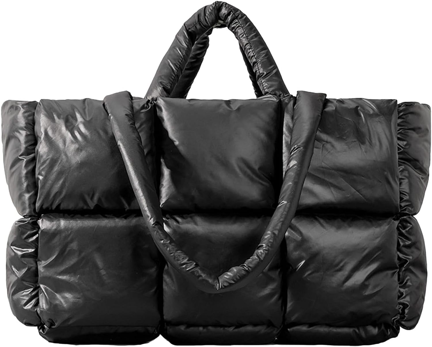 Kukuzhu Puffer Tote Bag, Large Puffy Bags for Women Light Winter Down ...