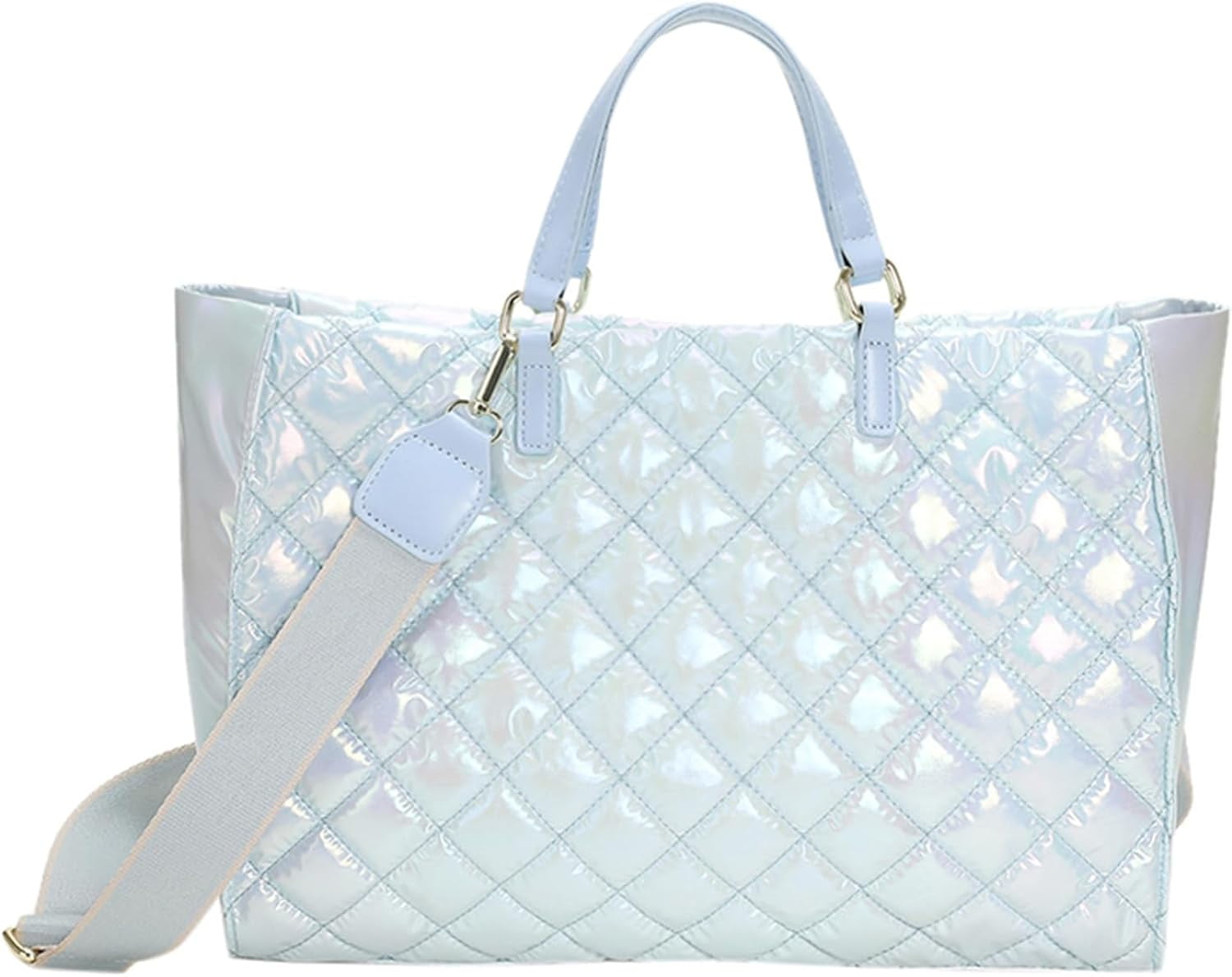 Kukuzhu Puffer Tote Bag, Puffy Bag for Women Down-Filled Light ...