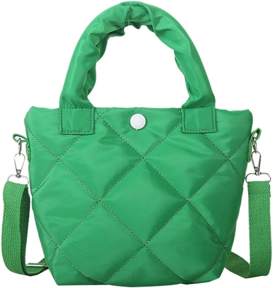 Kukuzhu Puffer Tote Bag Small Quilted Crossbody Bag Women Down Cotton ...