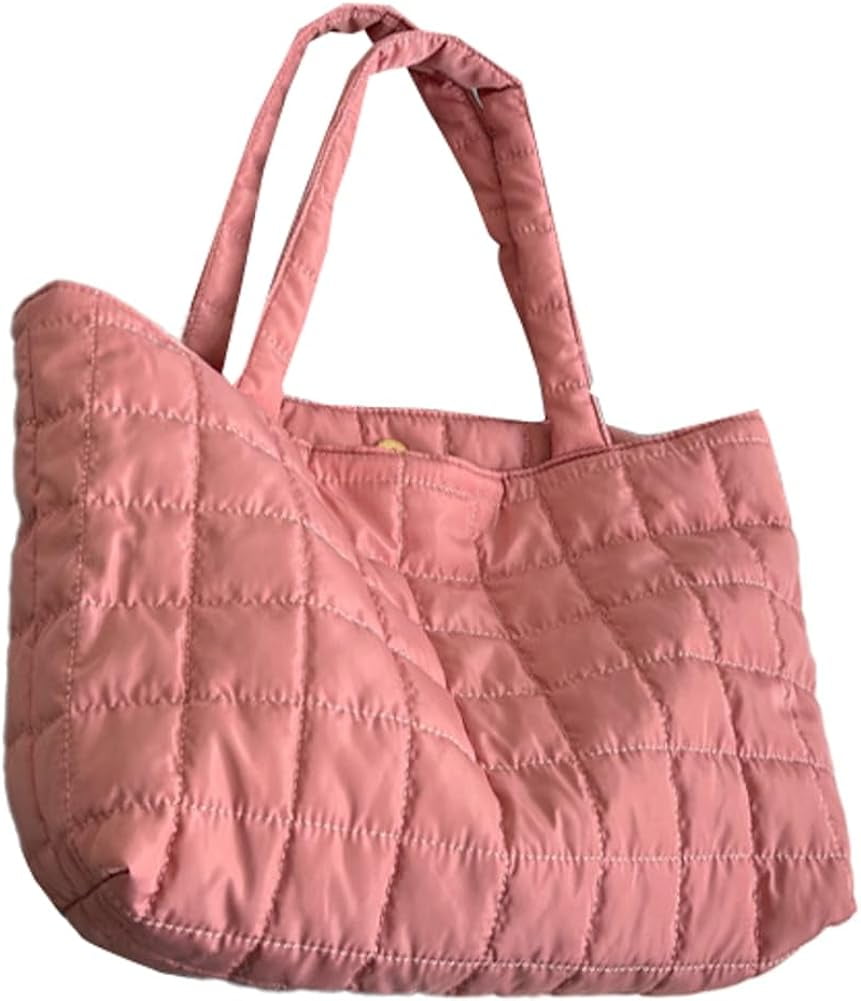 Kukuzhu Puffer Tote Bag Women Large Quilted Puffy Tote Bag Water ...
