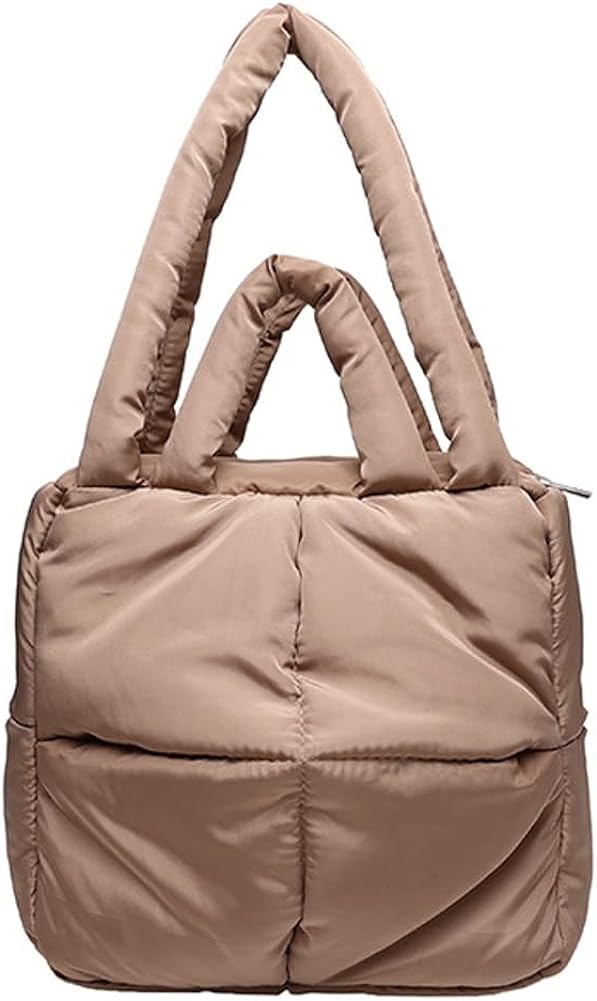 Kukuzhu Puffer Tote Bag for Women Quilted Lightweight Hobo Crossbody ...