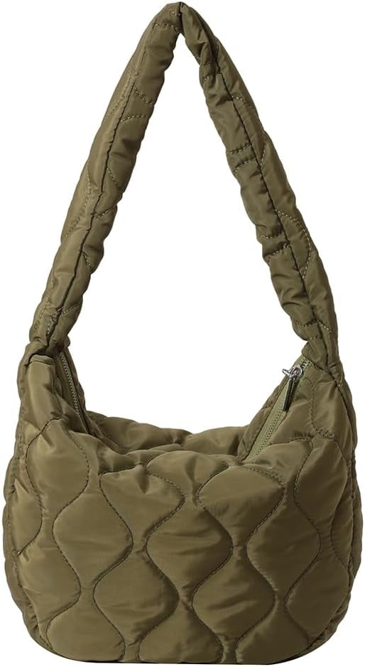 Kukuzhu Quilted Bag for Women Puffer Tote Bag Quilted Shoulder Bag ...