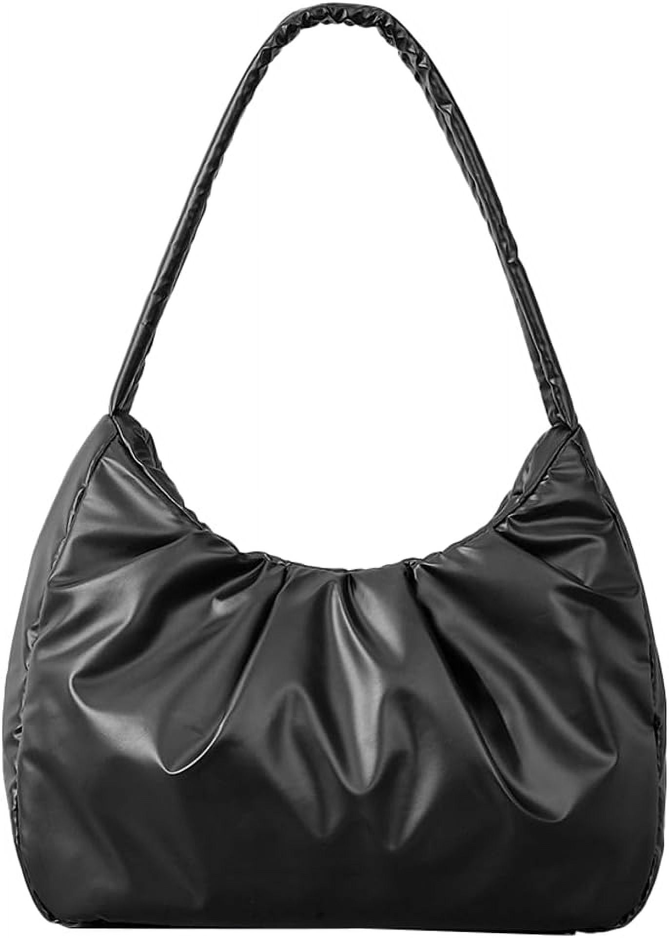Kukuzhu Quilted Hobo Bag Women's Nylon Shoulder Bag Armpit Purse ...