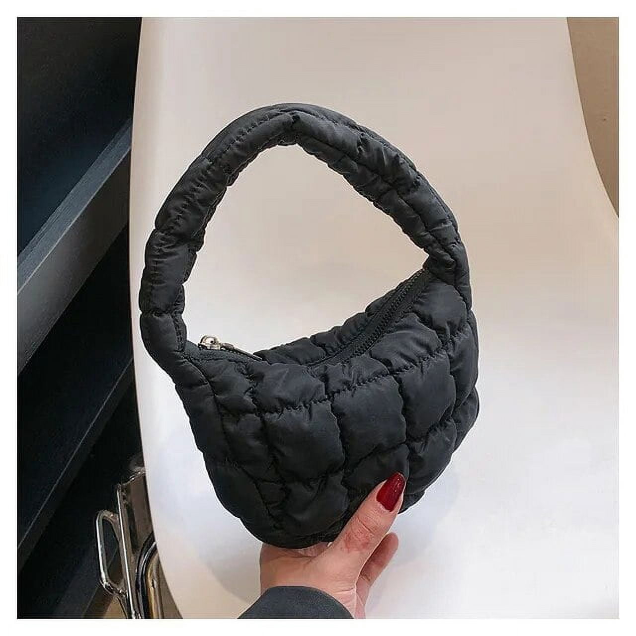 Kukuzhu Quilted Padded Crossbody Bag for Women Pleated Bubbles Cloud ...