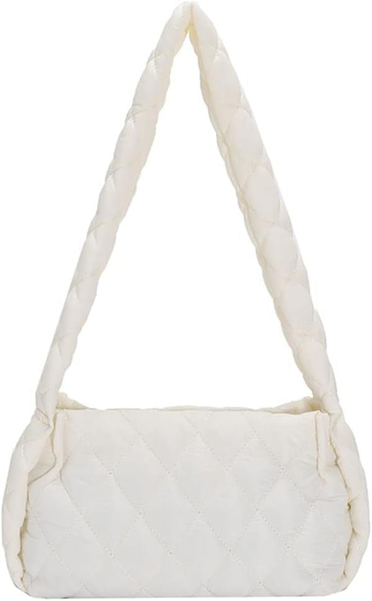 Kukuzhu Quilted Puffer Handbag Padded Puffy Purse for Women Lightweight ...