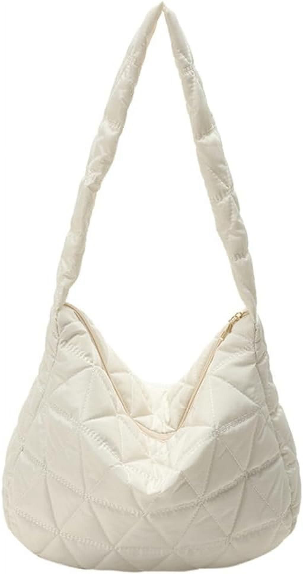 Kukuzhu Quilted Shoulder Tote Shoulder Bag Women Padding Cotton Down ...