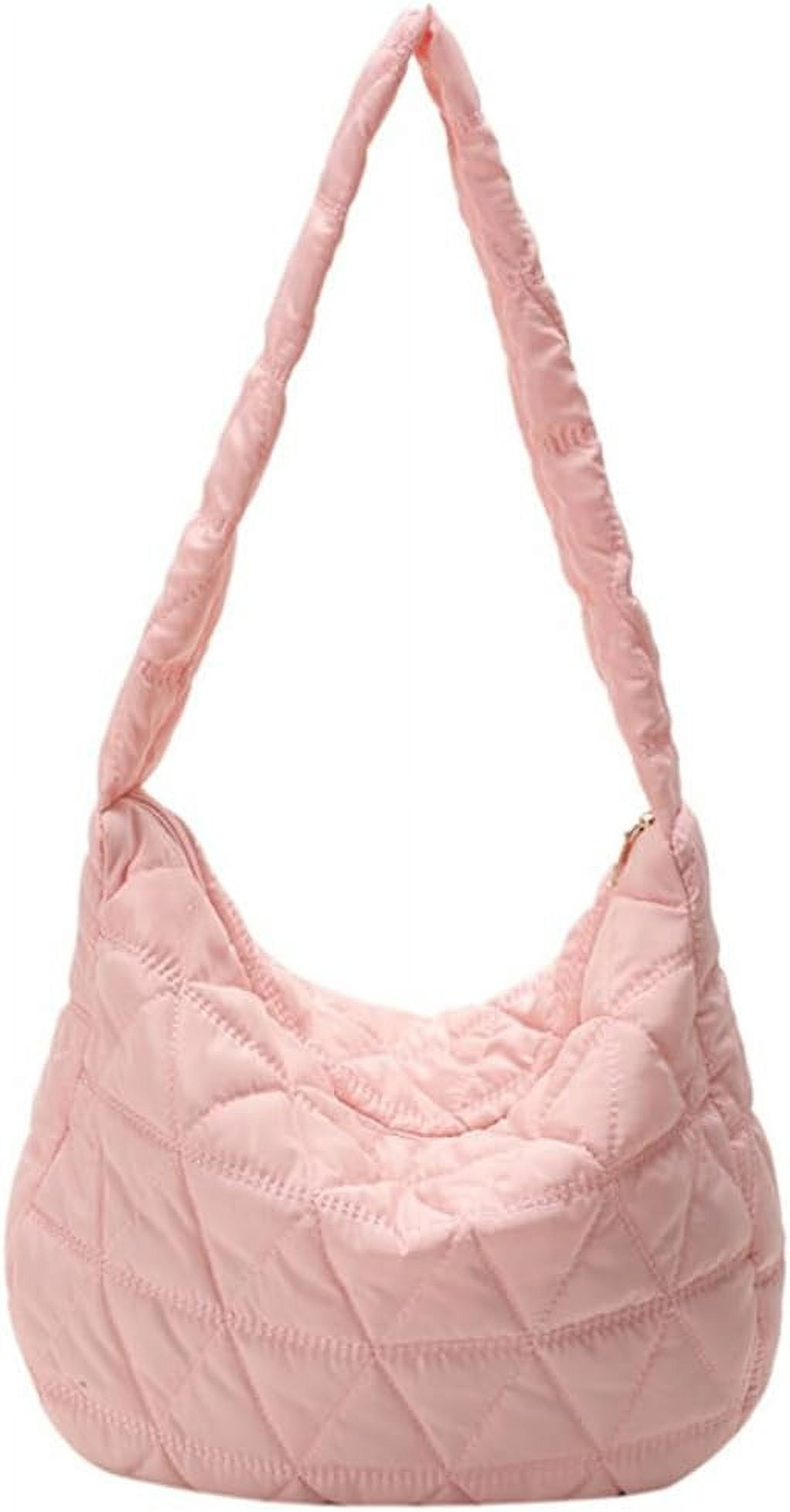 Kukuzhu Quilted Shoulder Tote Shoulder Bag Women Padding Cotton Down ...