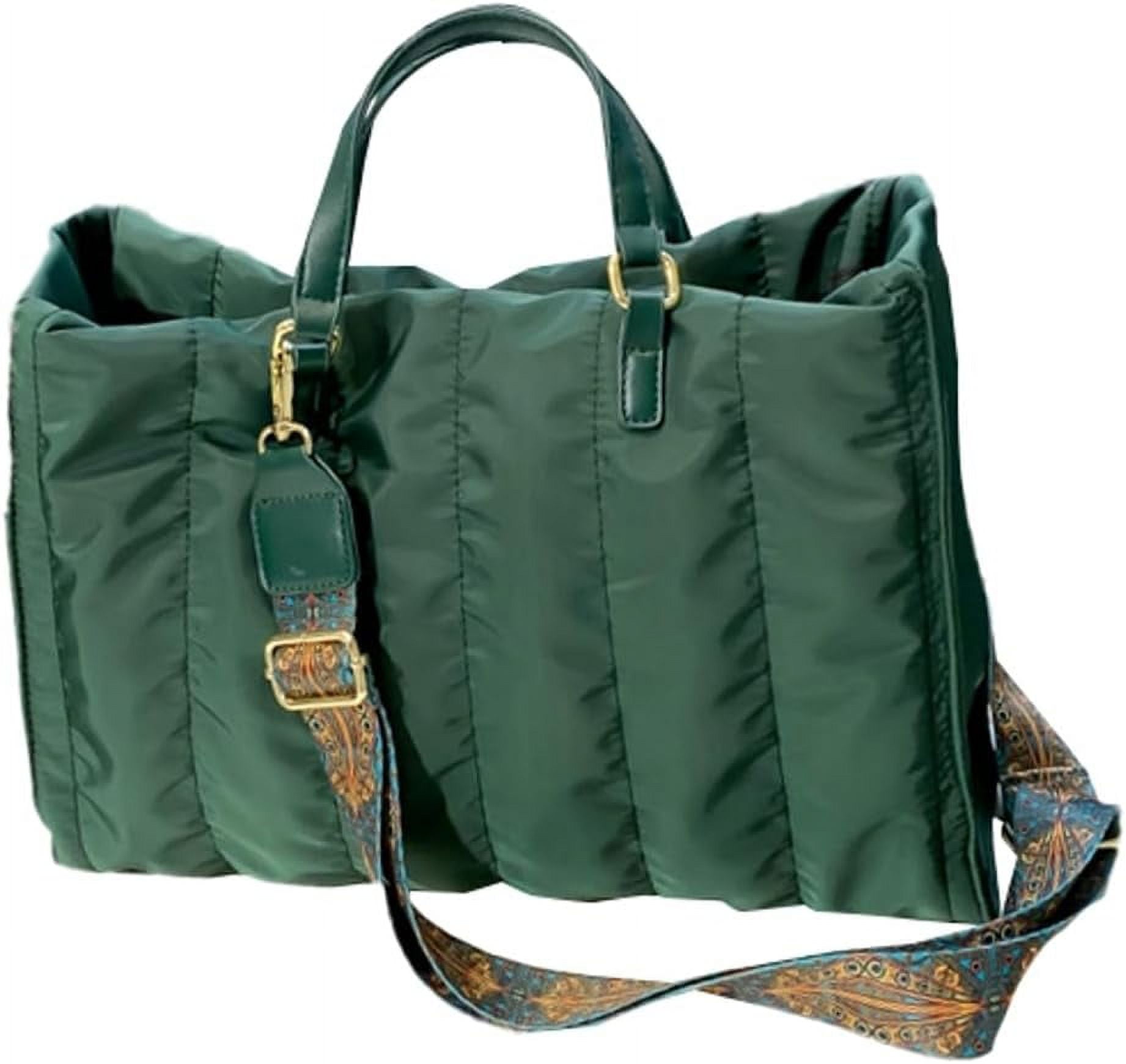 Kukuzhu Quilted Shoulder Tote Shoulder Bag Women Padding Cotton Down ...