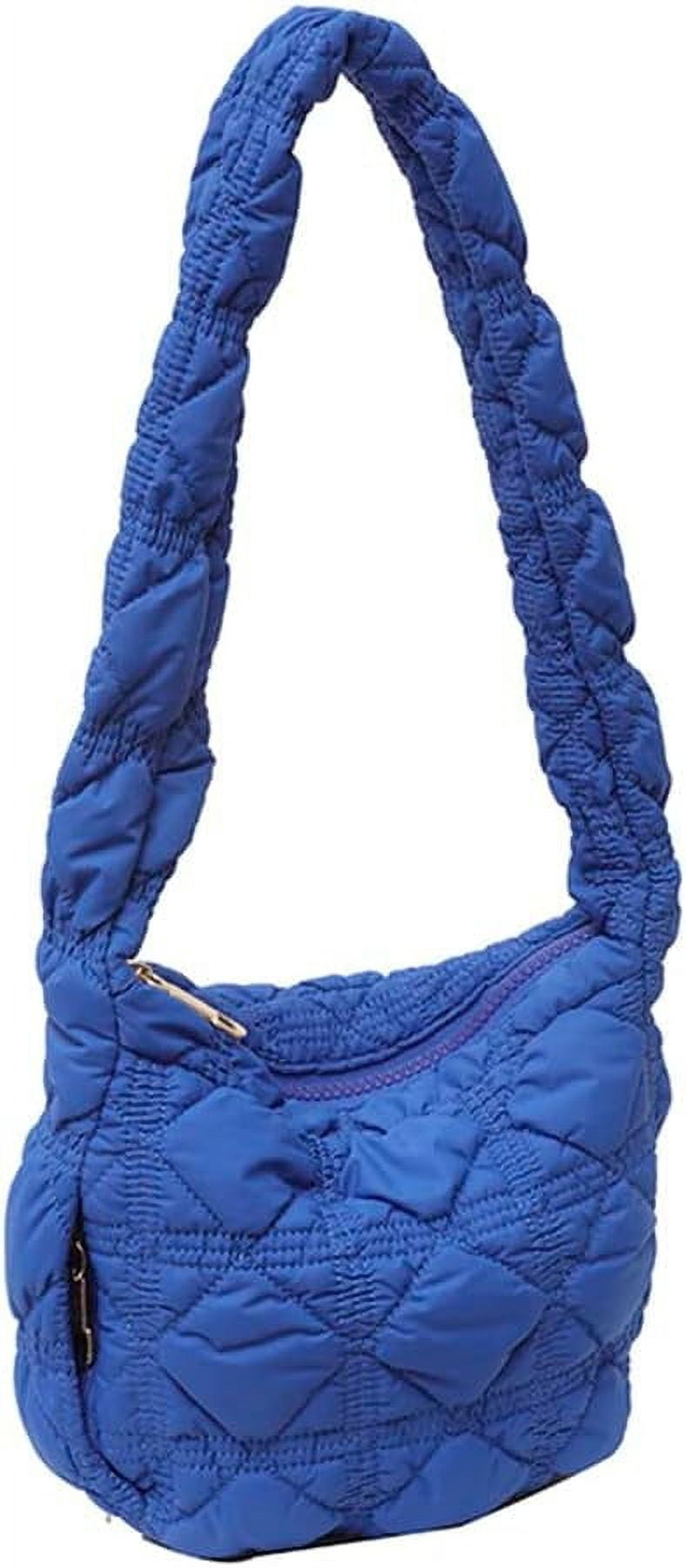 Kukuzhu Quilted Tote Bag for Women Small Puffer Bag Quilted Bag Lightweight Puffy Tote Bag Cloud ...