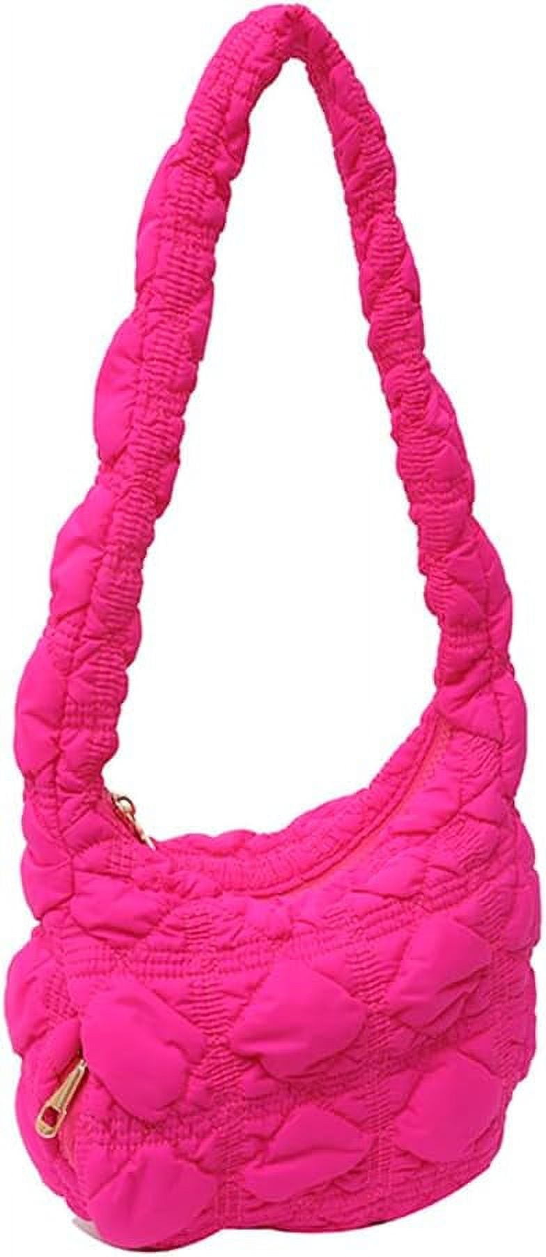 Kukuzhu Quilted Tote Bag for Women Small Puffer Bag Quilted Bag Lightweight Puffy Tote Bag Cloud ...