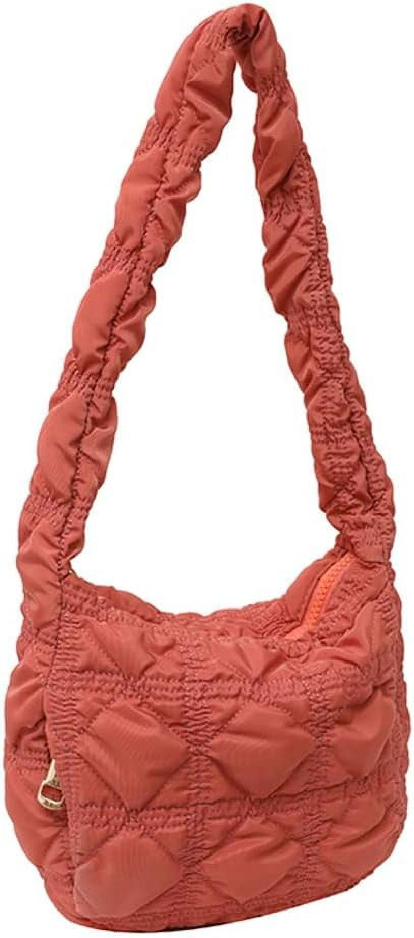 Kukuzhu Quilted Tote Bag for Women Small Puffer Bag Quilted Bag Lightweight Puffy Tote Bag Cloud ...