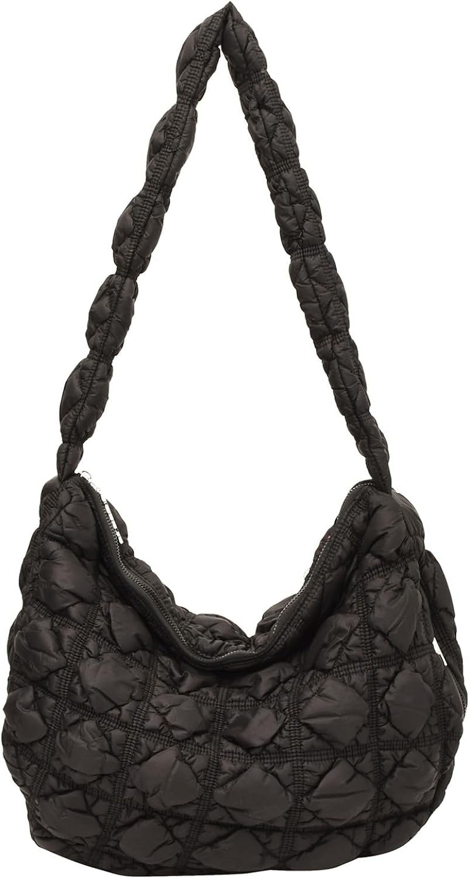Kukuzhu Quilted Tote Bag for Women, Soft Puffer Tote Bag Lightweight ...