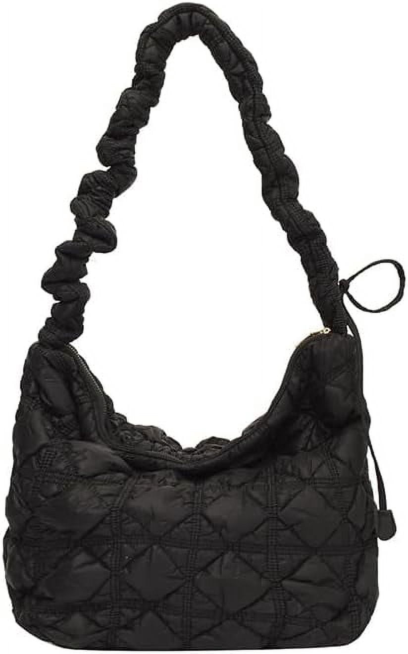 Kukuzhu Quilted Tote Bag for Women, Soft Puffer Tote Bag Lightweight ...