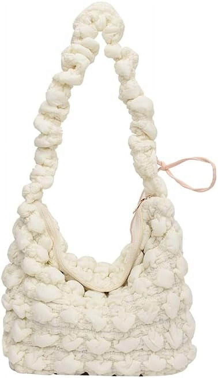 Kukuzhu Quilted Tote Bag for Women, Soft Puffer Tote Bag Lightweight ...