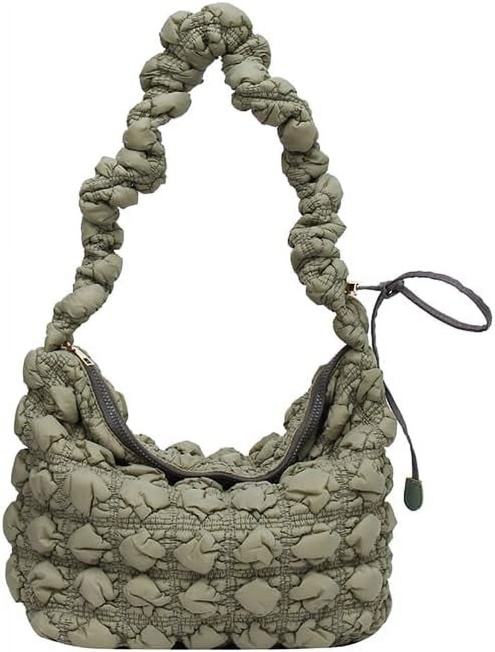 Kukuzhu Quilted Tote Bag for Women, Soft Puffer Tote Bag Lightweight ...