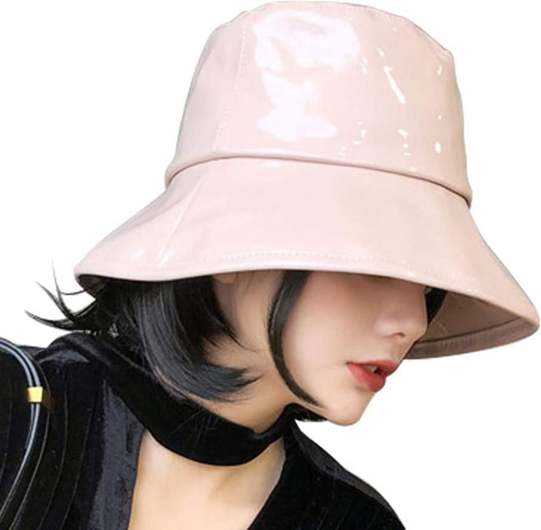 Kukuzhu Rain Hats Wide-Brimmed Cap Bucket Hat Packable Fisherman Bucket ...