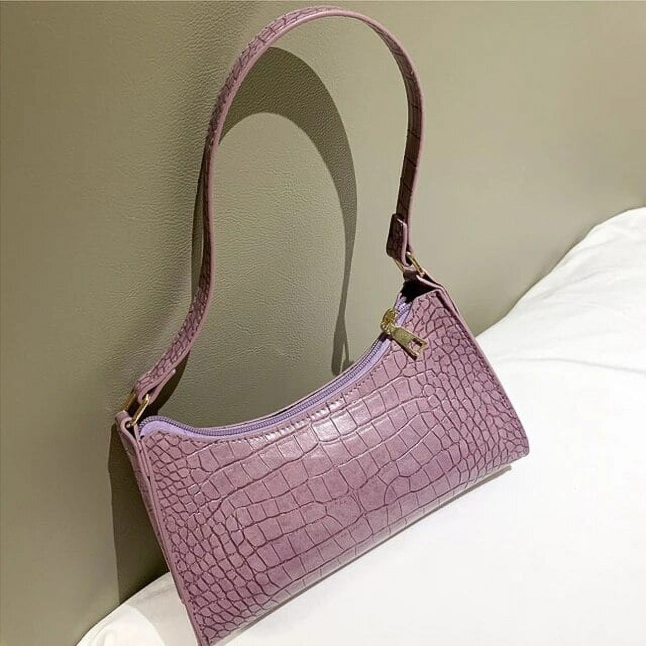Kukuzhu Retro Crocodile Pattern Bag Women Fashion PU Leather Armpit Bag ...