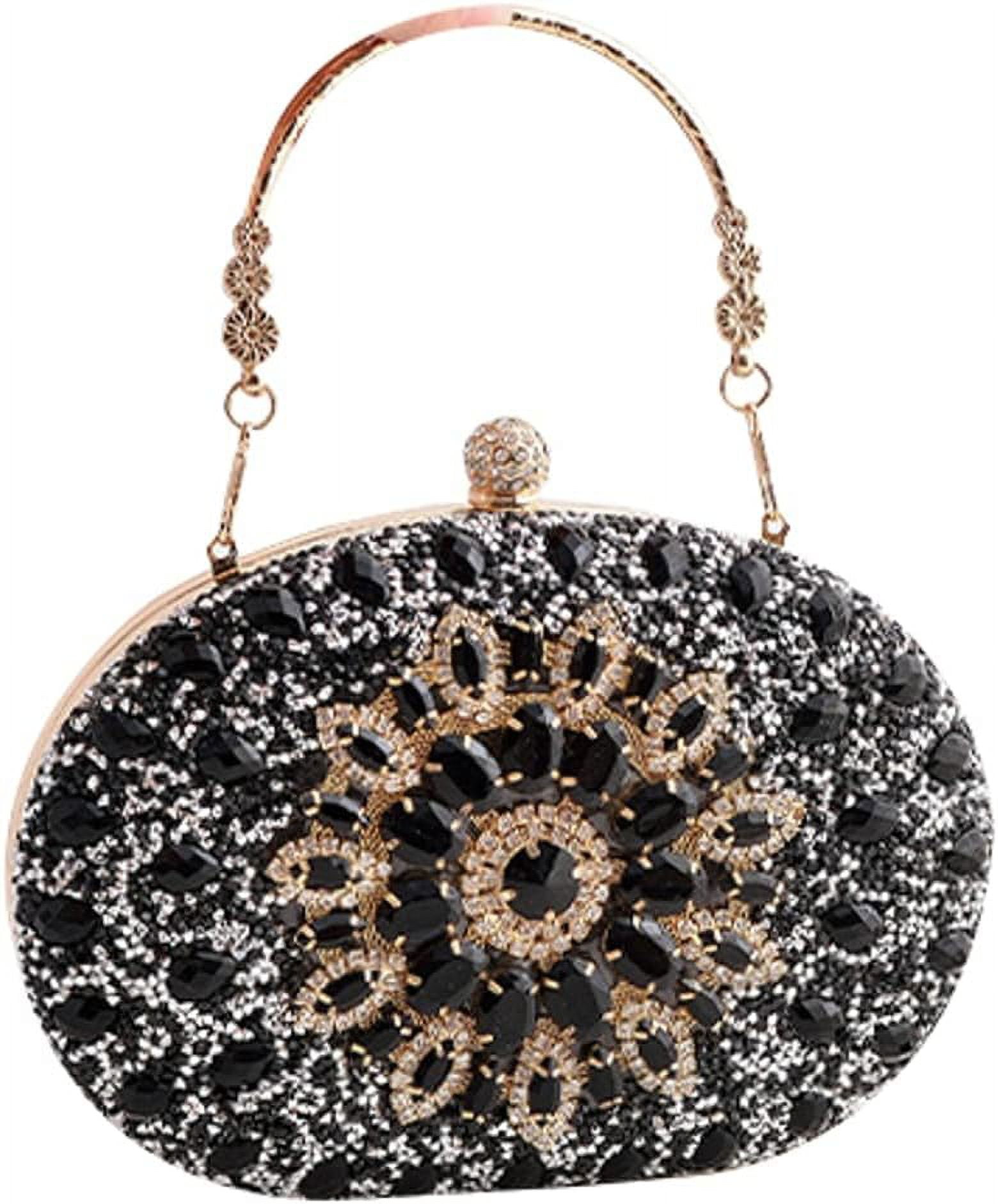 Kukuzhu Rhinestone Evening Bags Women Chic Wedding Party Evening Clutch Purse Diamond Bride ...