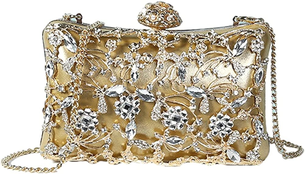 Kukuzhu Rhinestone Evening Bags Women Chic Wedding Party Evening Clutch ...