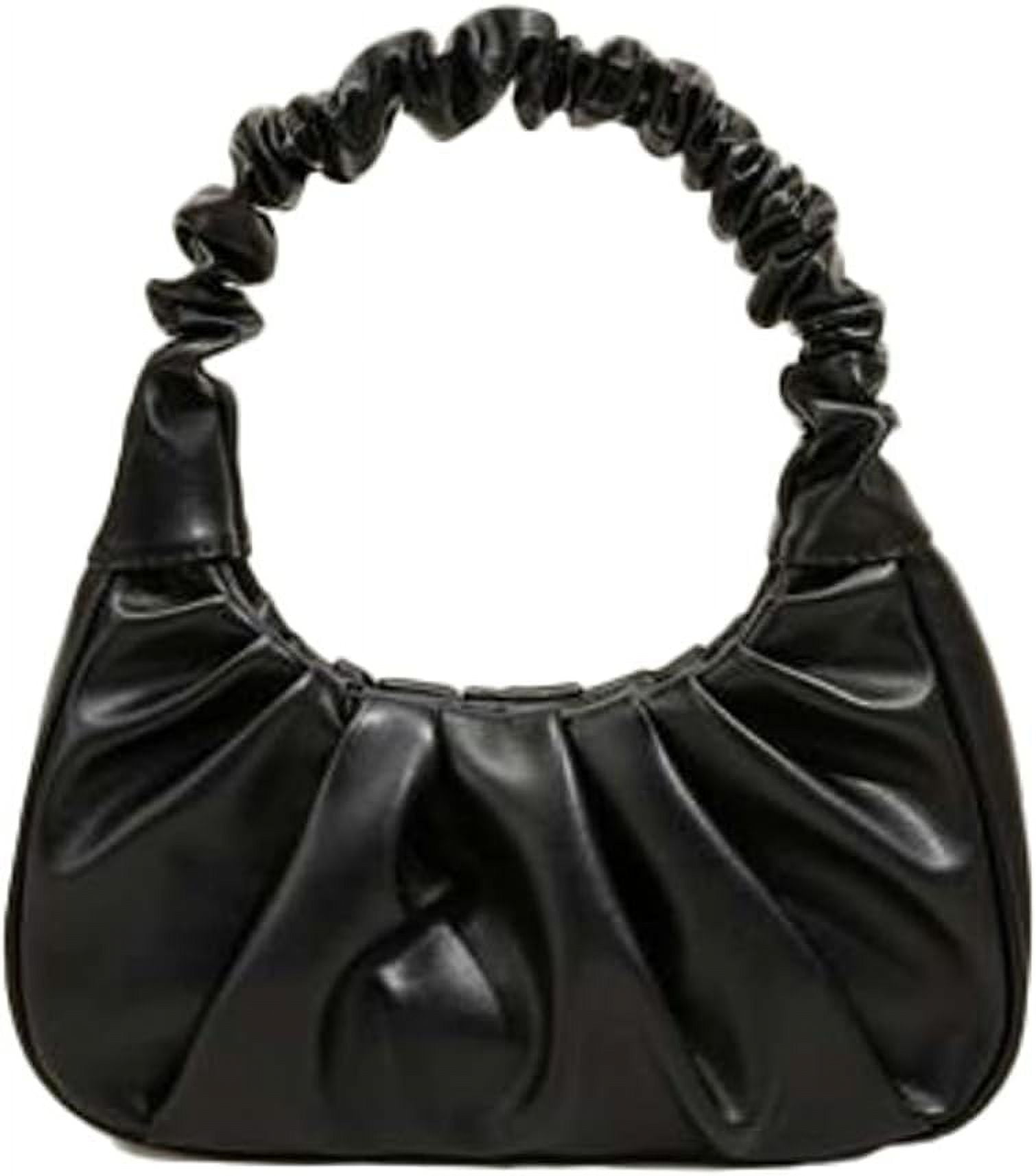 Kukuzhu Shoulder Bag for Women Moon Shaped Small Purse Vegan Leather ...