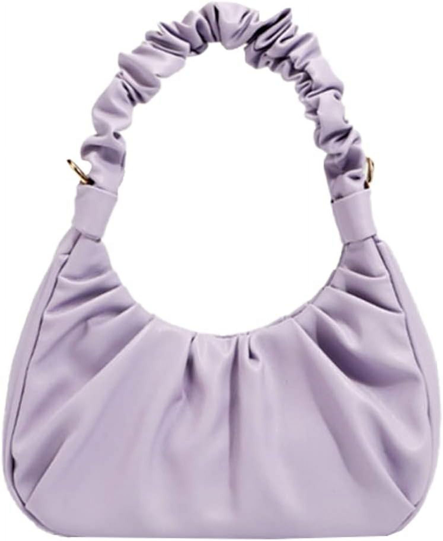 Kukuzhu Shoulder Bag for Women Moon Shaped Small Purse Vegan Leather ...