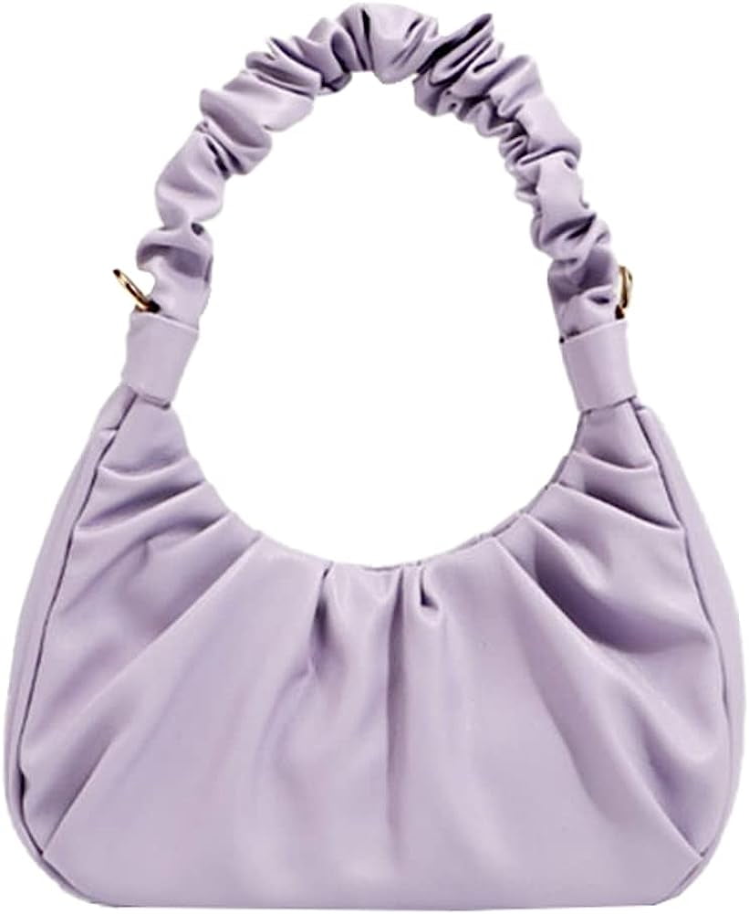 Kukuzhu Shoulder Bag for Women Moon Shaped Small Purse Vegan Leather ...