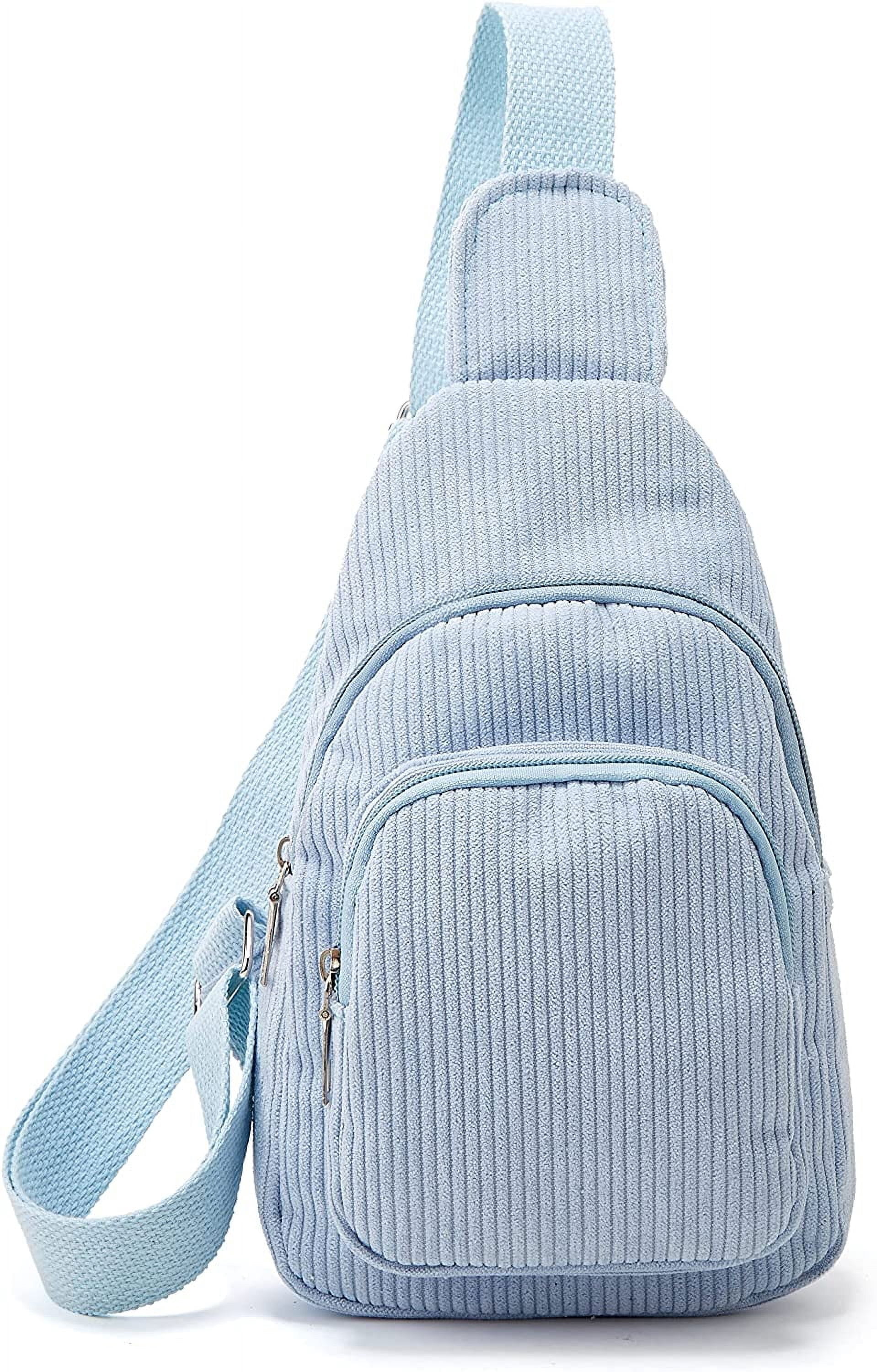 Kukuzhu Sling Bag for Women Small Crossbody Sling Bag Corduroy Sling ...