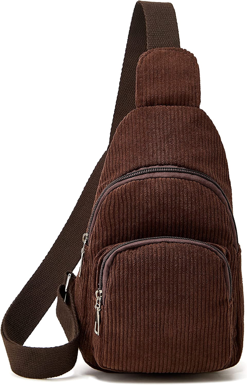 Kukuzhu Sling Bag for Women Small Crossbody Sling Bag Corduroy Sling ...