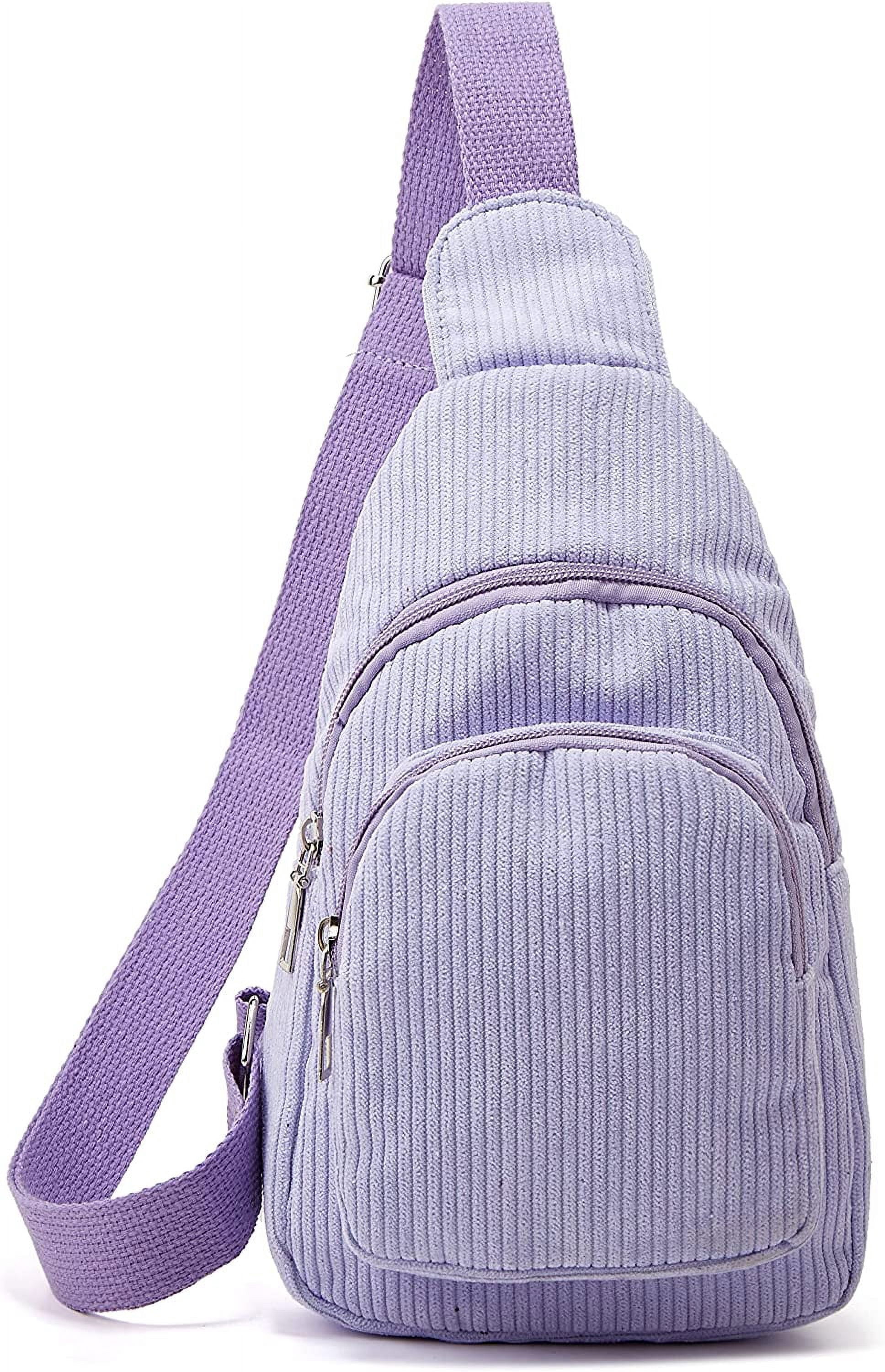 Kukuzhu Sling Bag for Women Small Crossbody Sling Bag Corduroy Sling ...