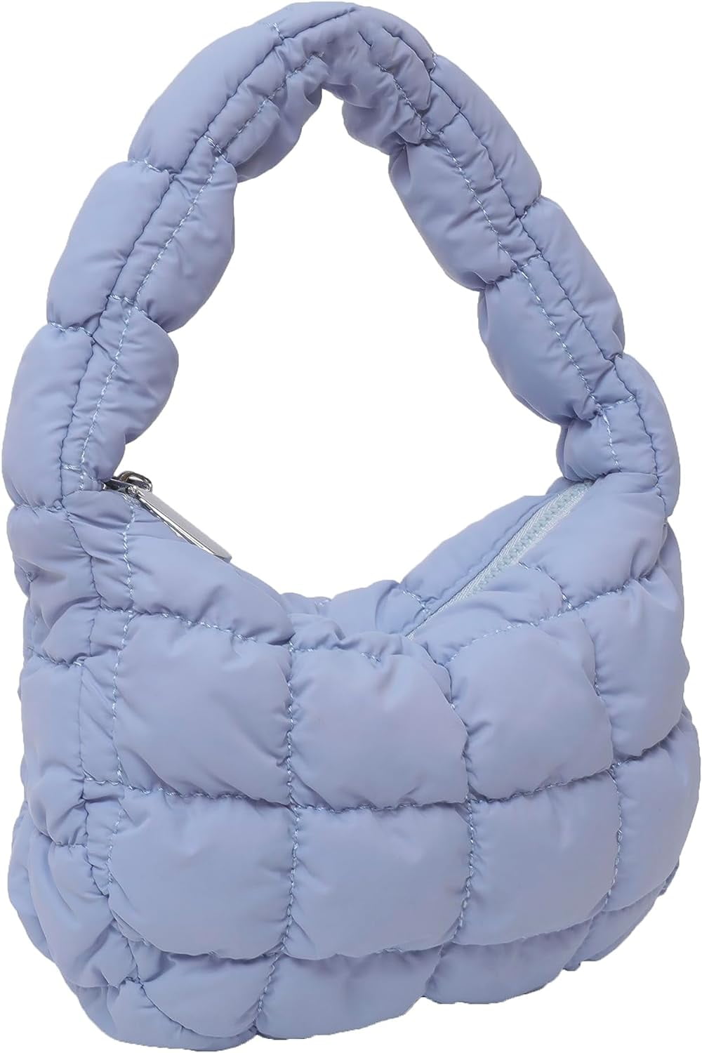 Kukuzhu Small Quilted Tote Bag for Women, Soft Puffer Tote Bag ...