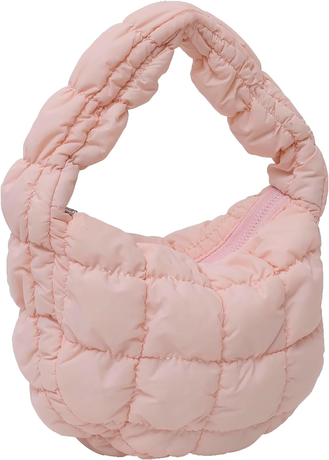 Kukuzhu Small Quilted Tote Bag for Women, Soft Puffer Tote Bag ...