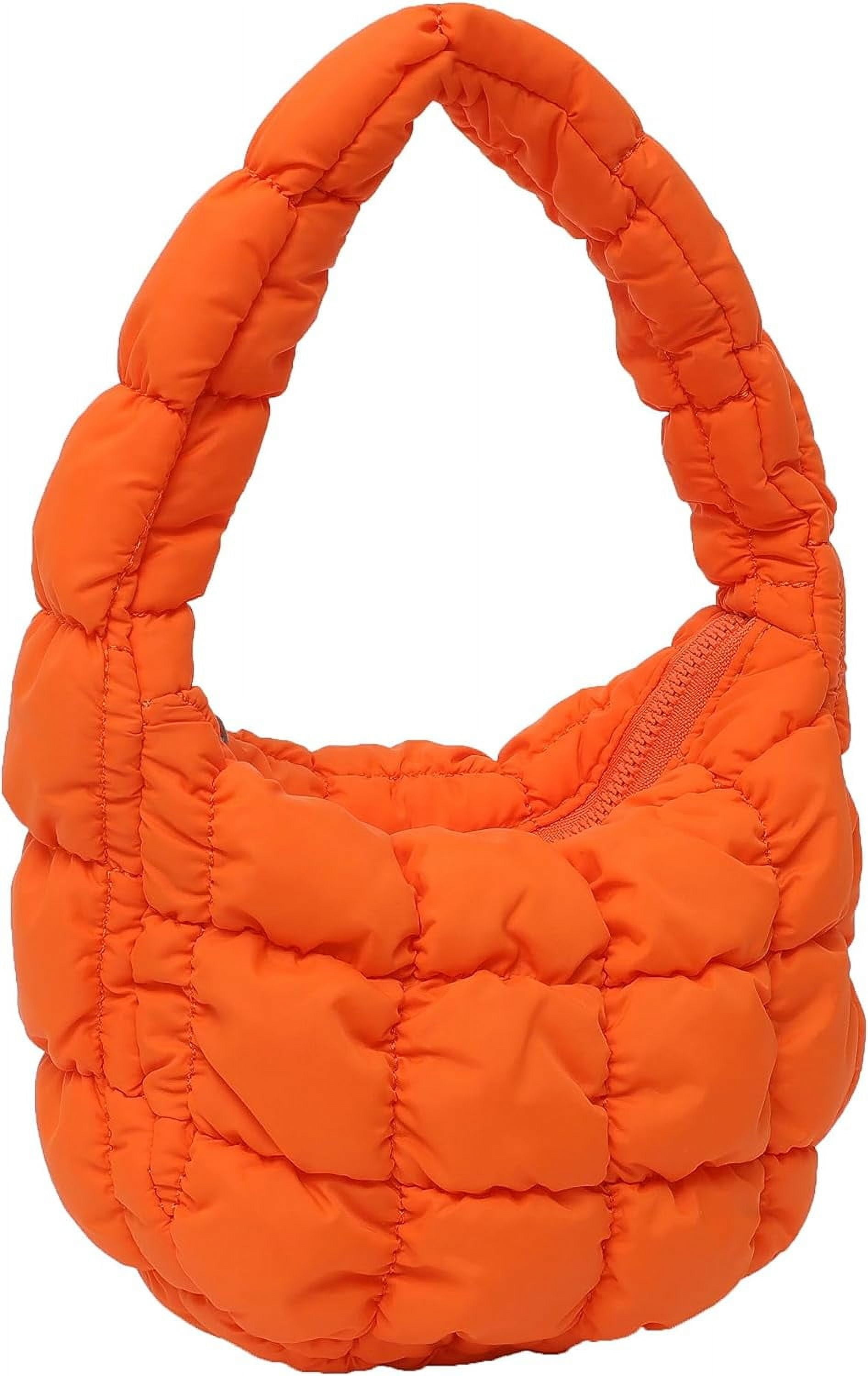 Kukuzhu Small Quilted Tote Bag for Women, Soft Puffer Tote Bag ...